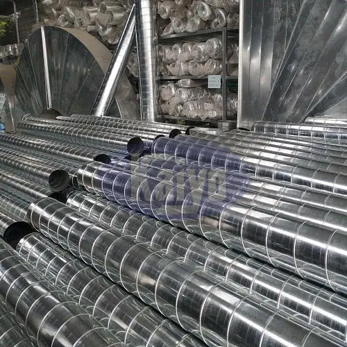 Ống gió tròn tôn mạ kẽm - Sản xuất ống gió Kaiyo Việt Nam